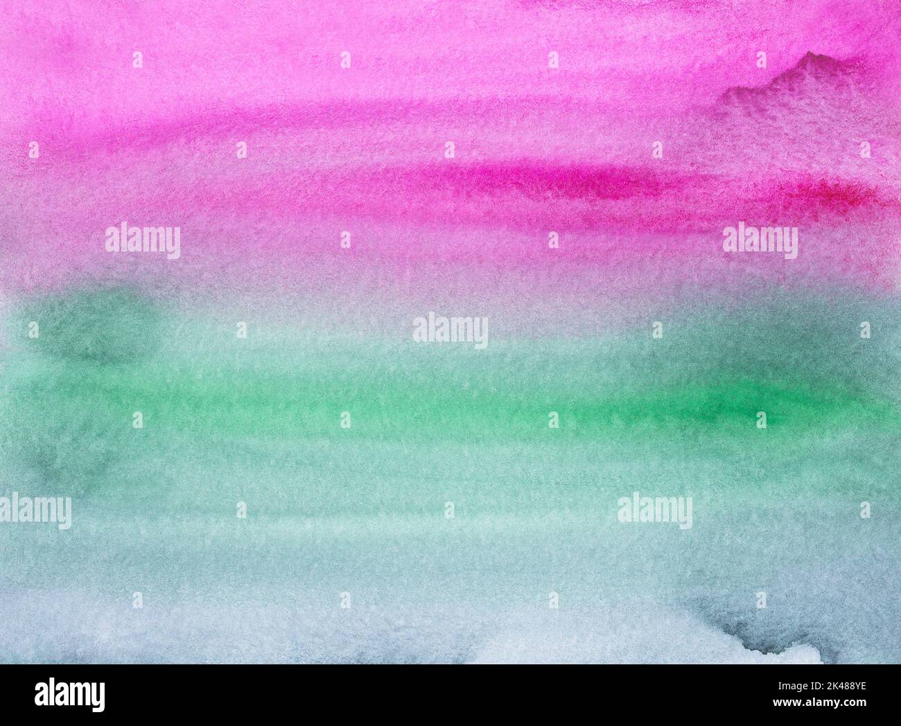 Watercolor light pink, blue-gray, green background painting texture ...