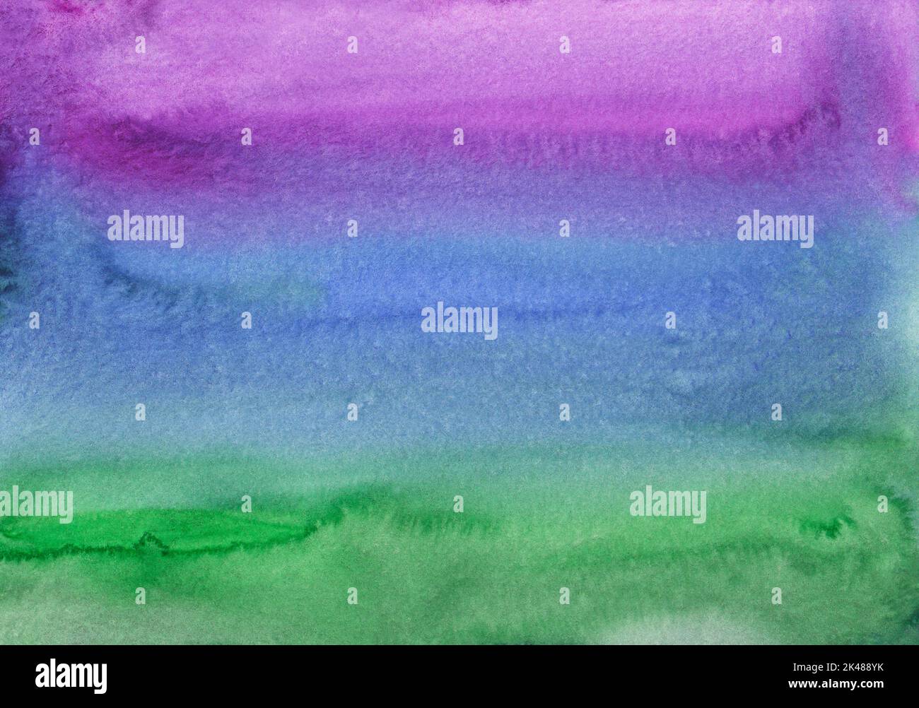 Watercolor deep blue, purple and green ombre background painting ...