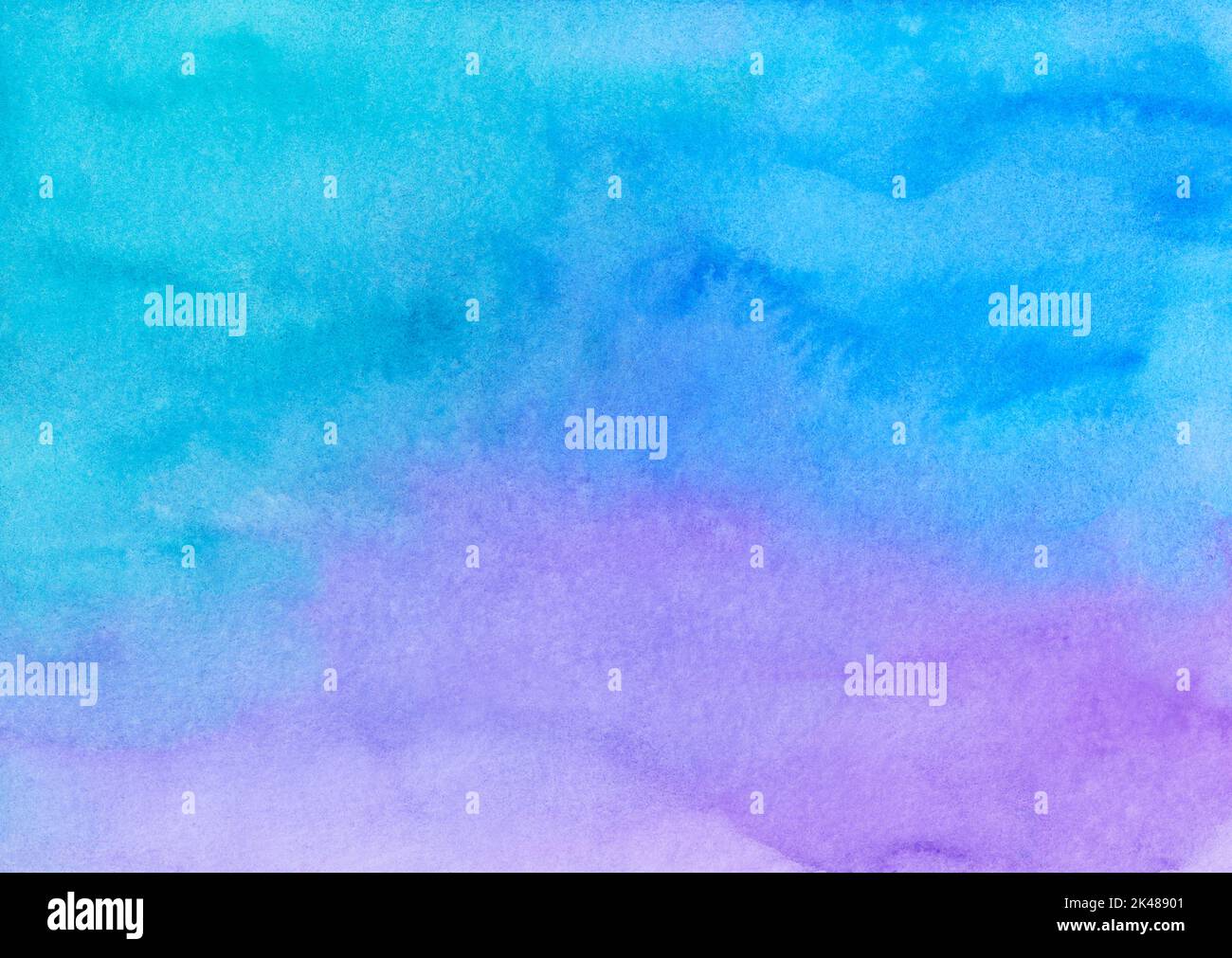Watercolor light blue and purple ombre background painting texture ...