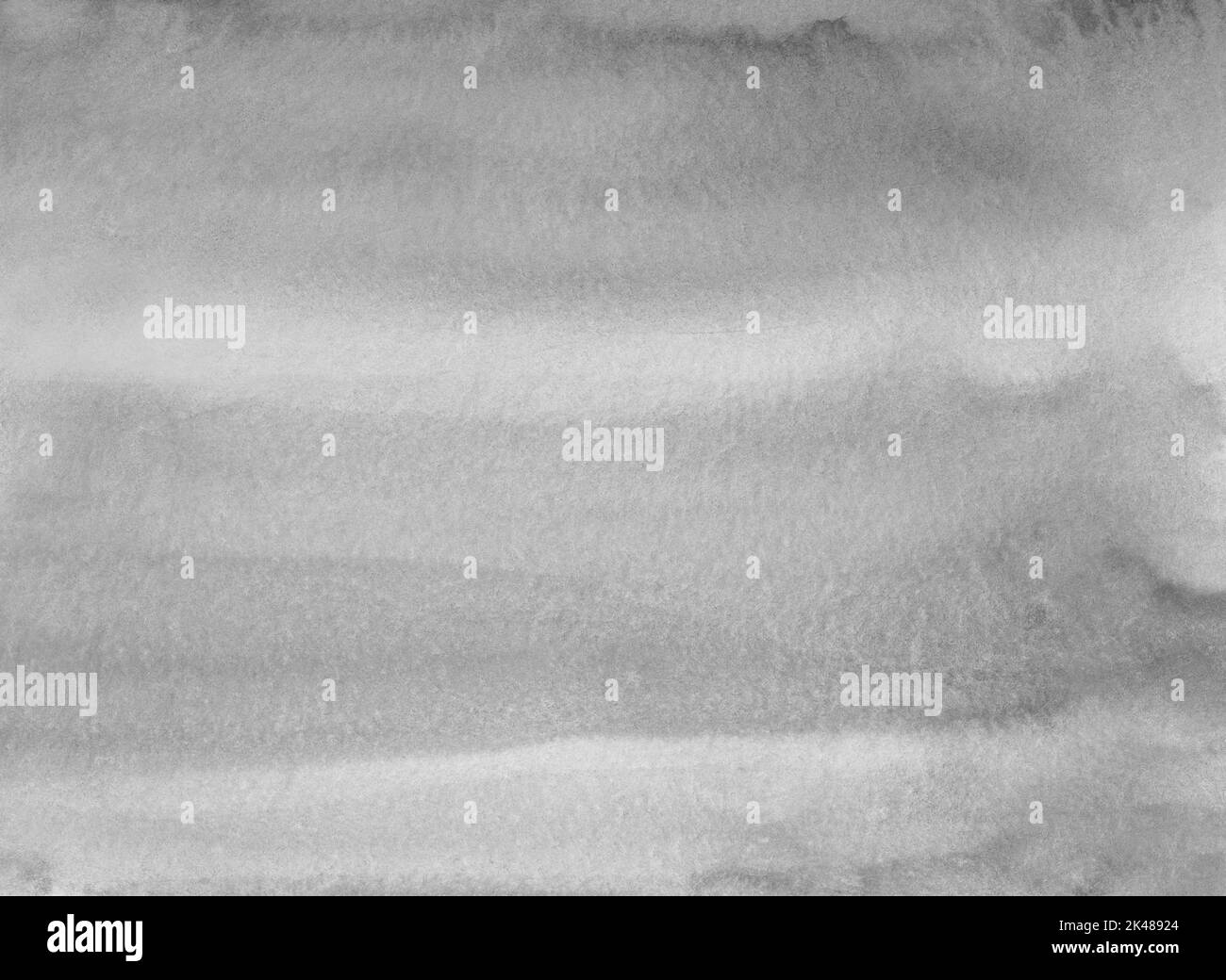 Watercolor neutral gray stains on paper background texture. Monochrome backdrop overlay ...