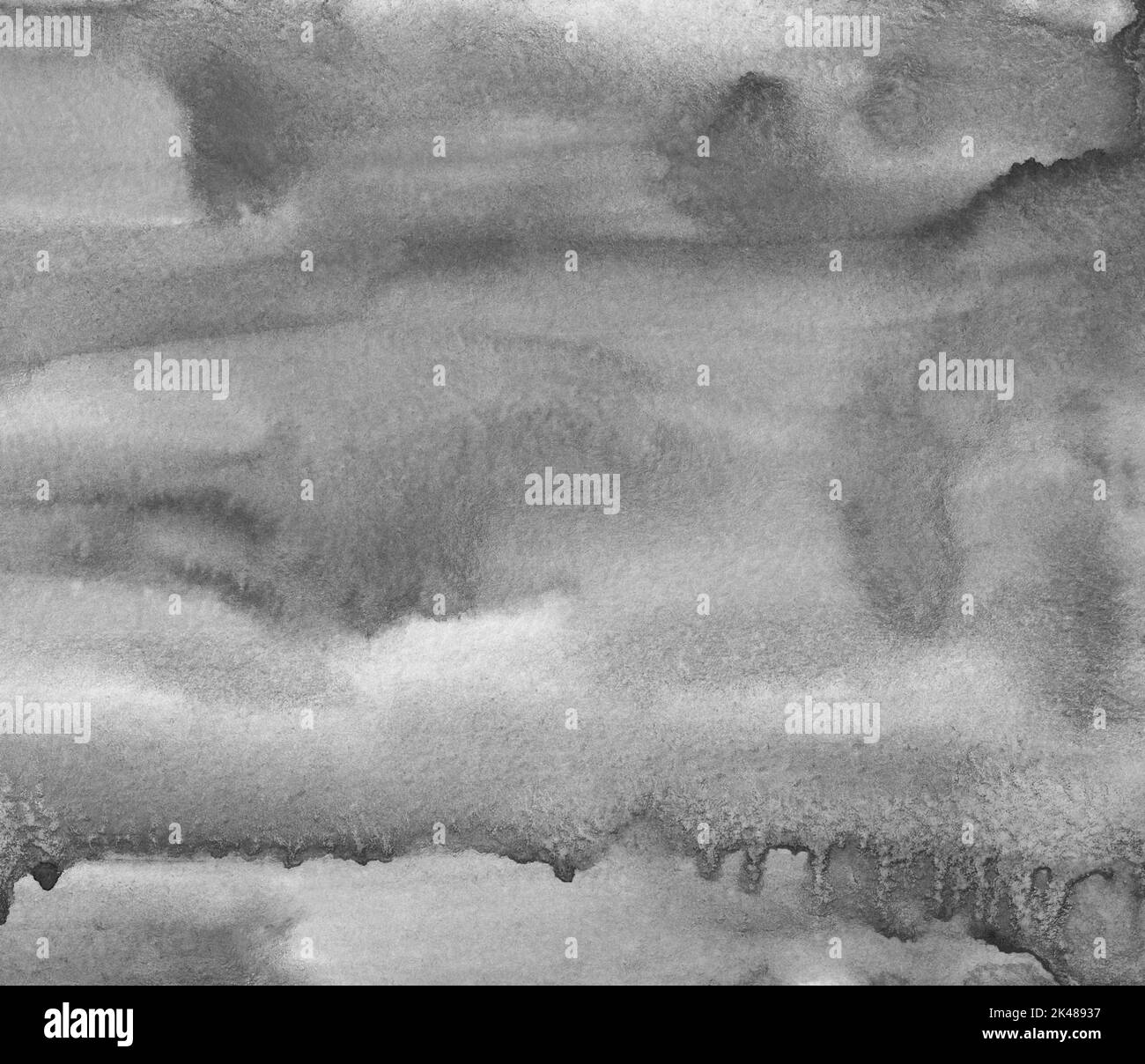 Watercolor calm gray liquid background texture. Monochrome stains on ...