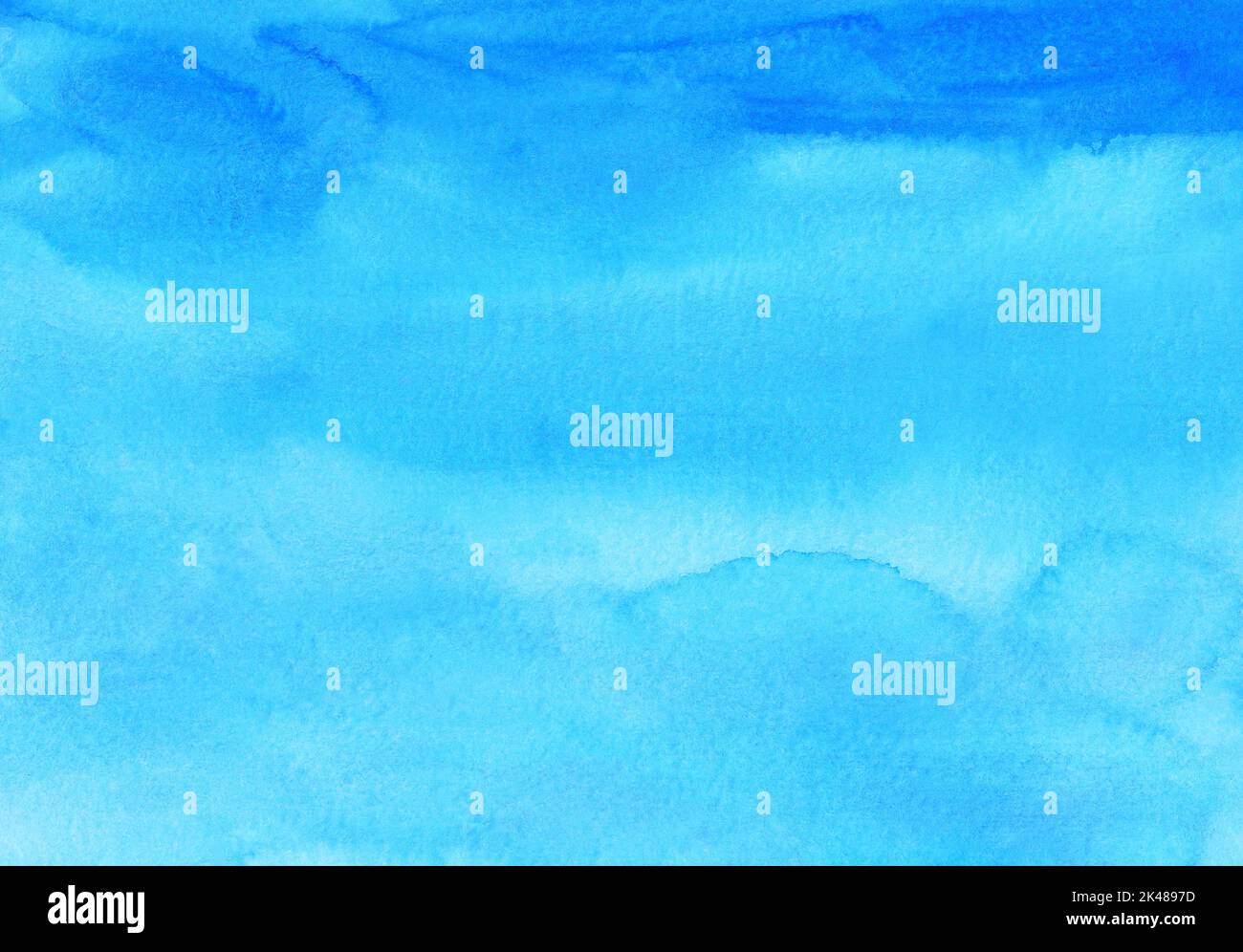 Watercolor blue background painting. Stains on paper. Artistic liquid ...