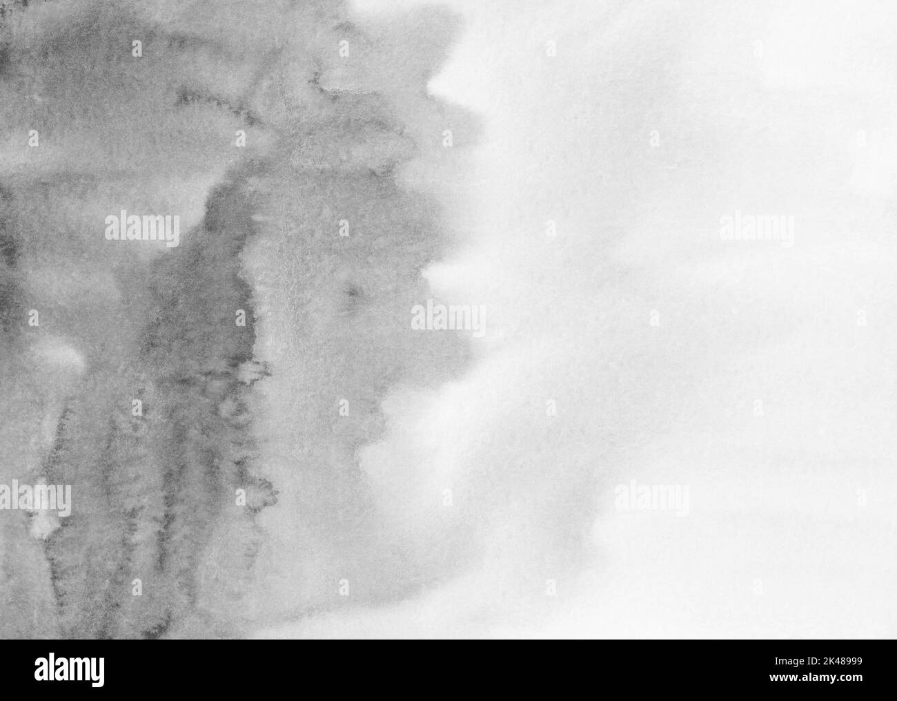 Watercolor black and white gradient background. Light soft texture ...