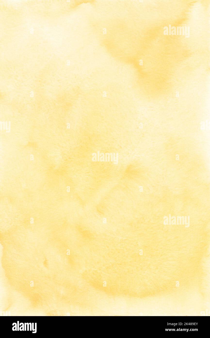 Abstract light yellow watercolor background texture, hand painted ...