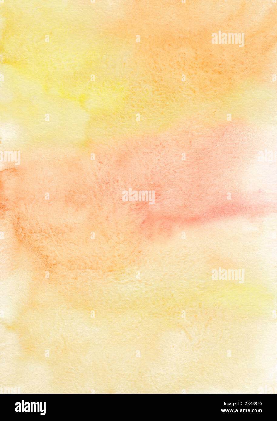 Abstract pastel yellow and orange watercolor background texture, hand ... Abstract pastel yellow and orange watercolor background texture, hand ...