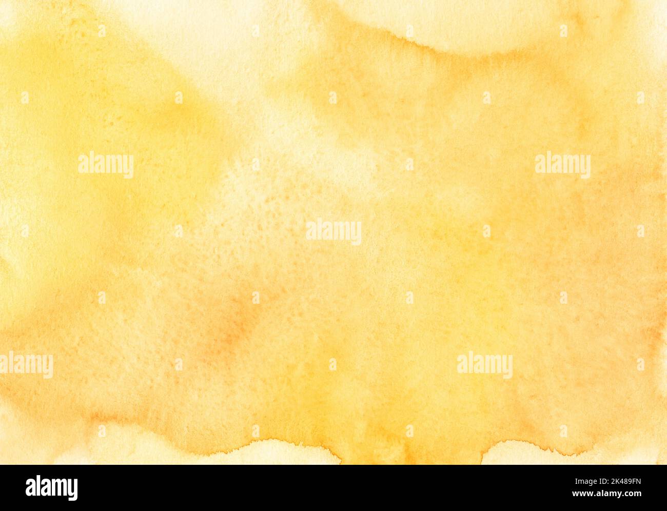 Watercolor vivid yellow background texture. Watercolour golden yellow ...