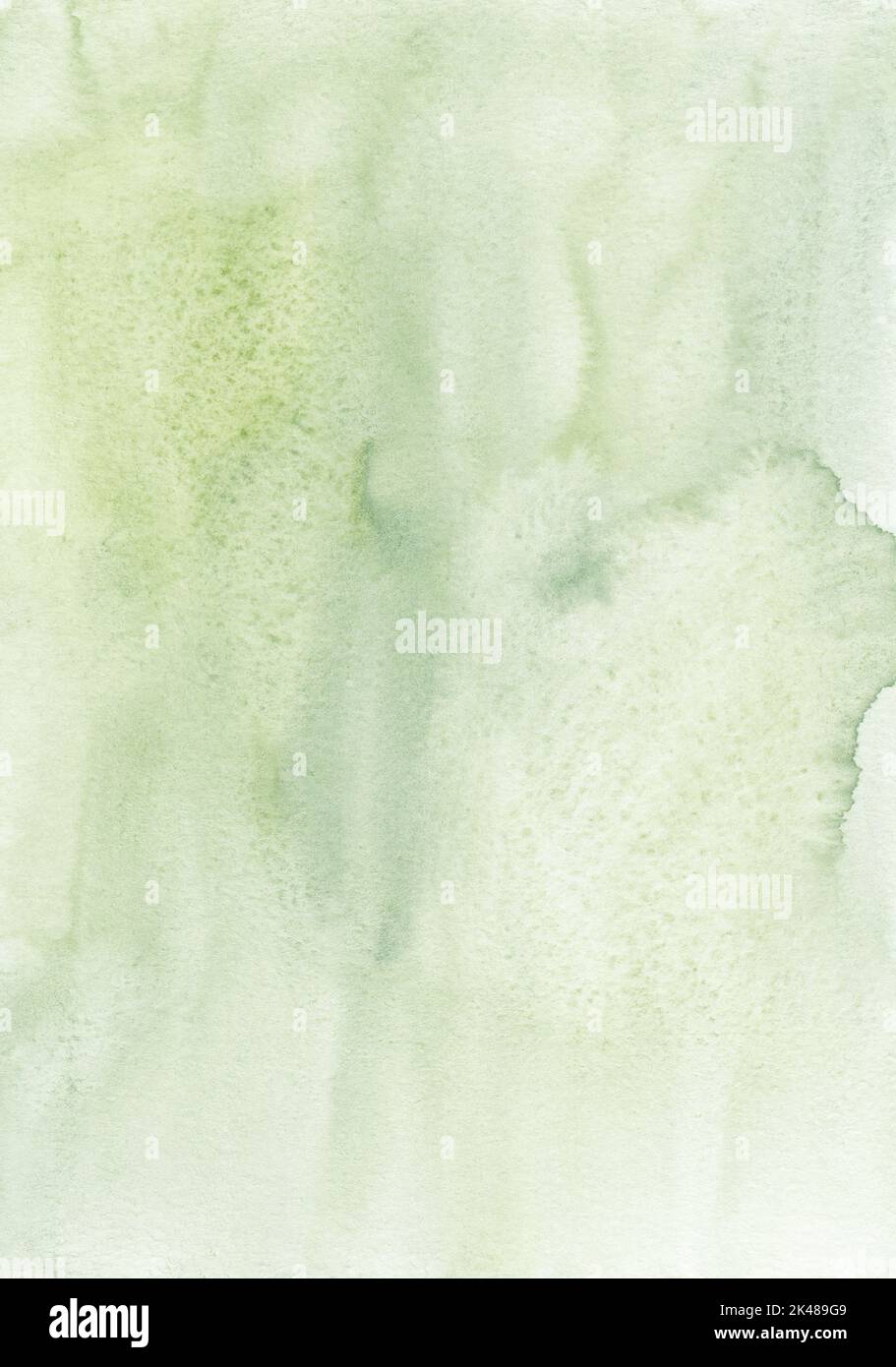 Watercolor neutral green background texture. Calm green-gray gradient ...