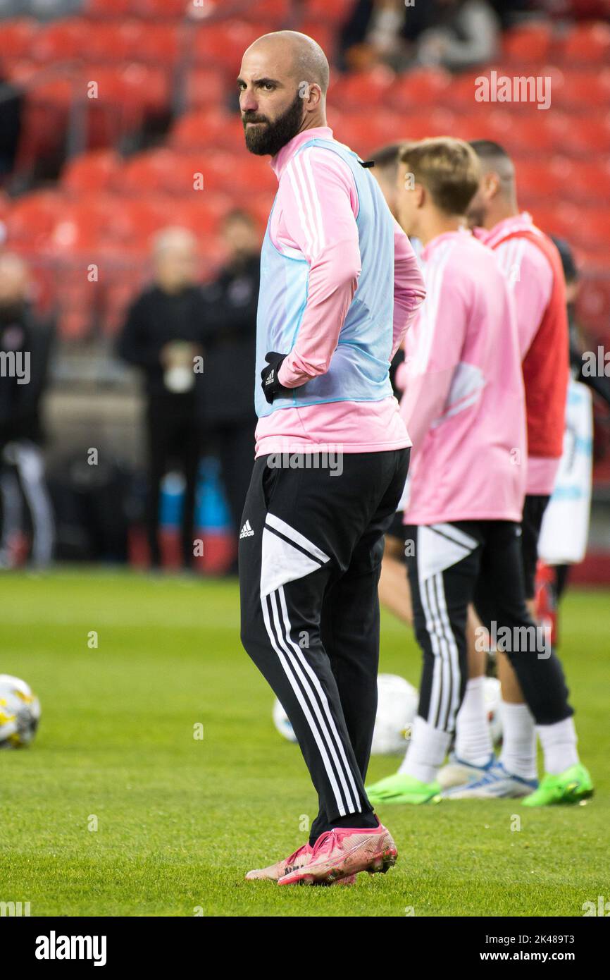Gonzalo Higuain (10) of Inter Miami seen in action during the MLS game ...