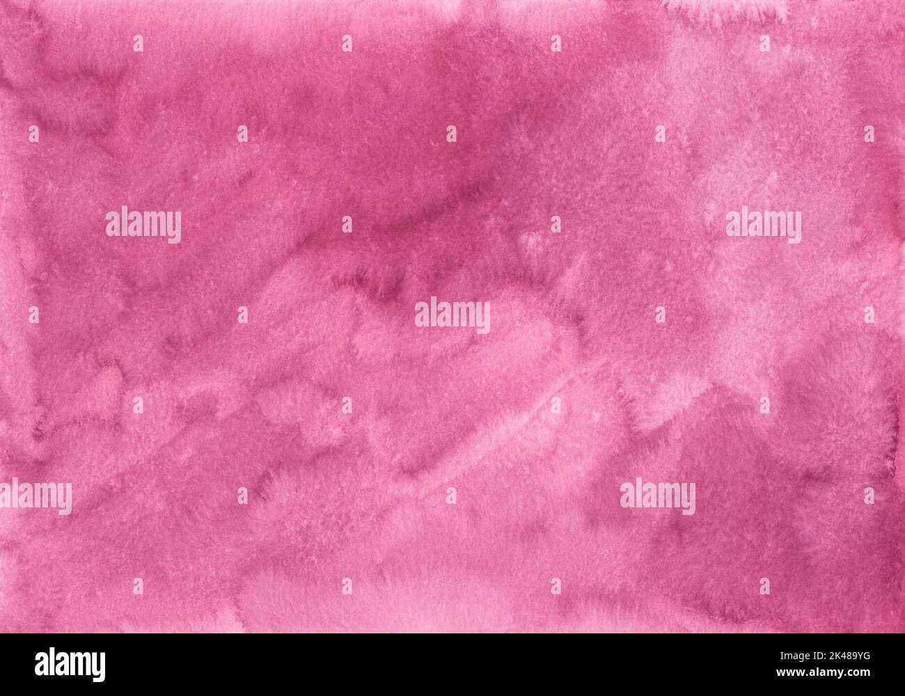 Watercolor strawberry color background painting. Watercolour deep pink ...