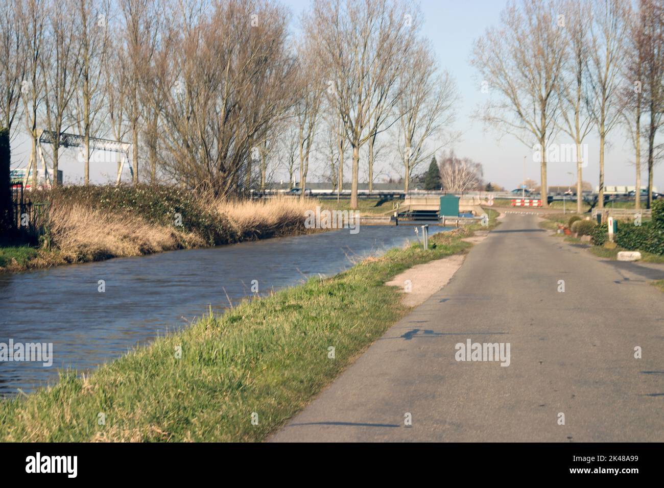 Drainage channel the Second Tour of the Zuidplaspolder in Nieuwerkerk ...