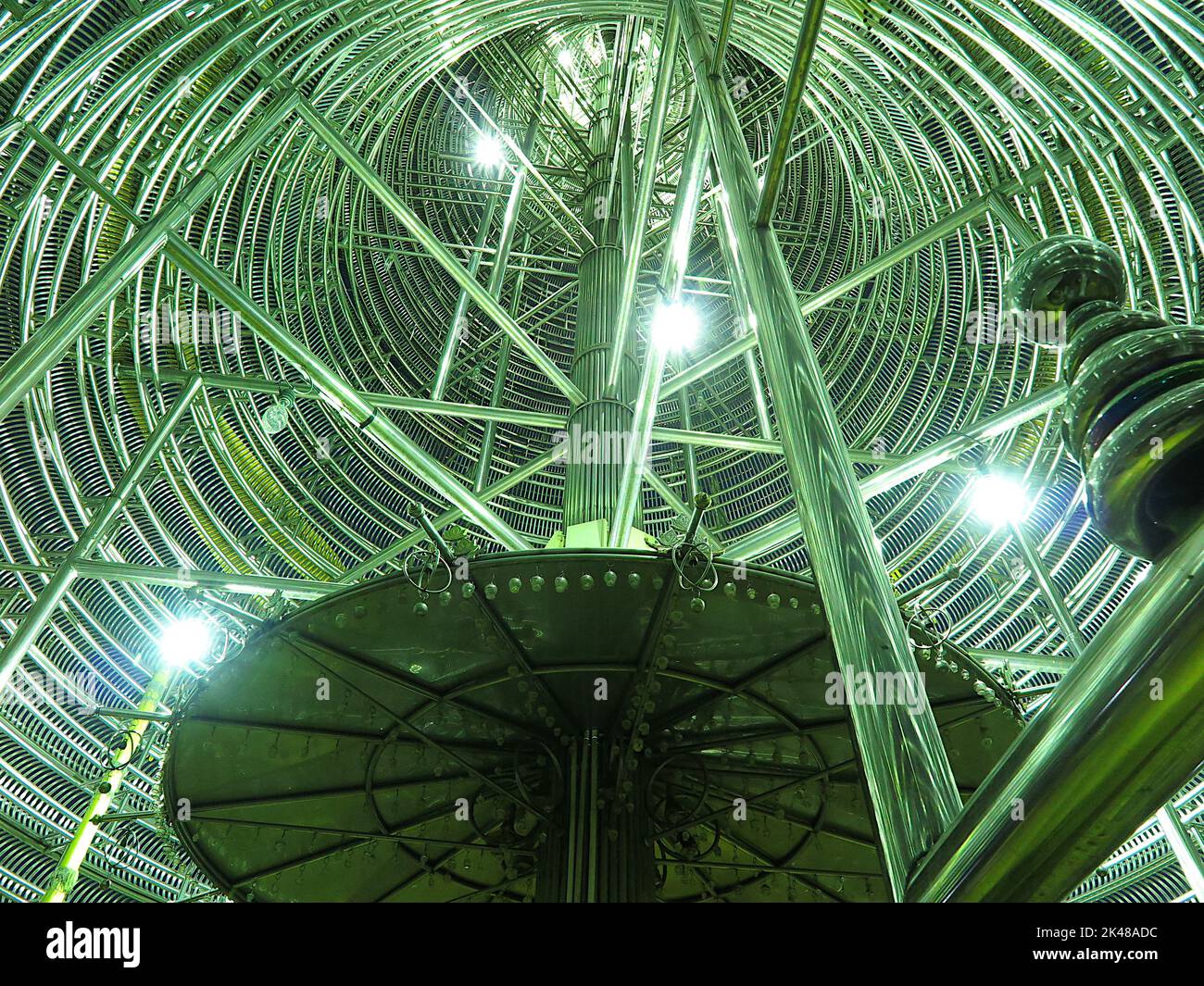 Interior of the stupa or pagoda at Phra Maha Chedi Tripob Trimongkol ...
