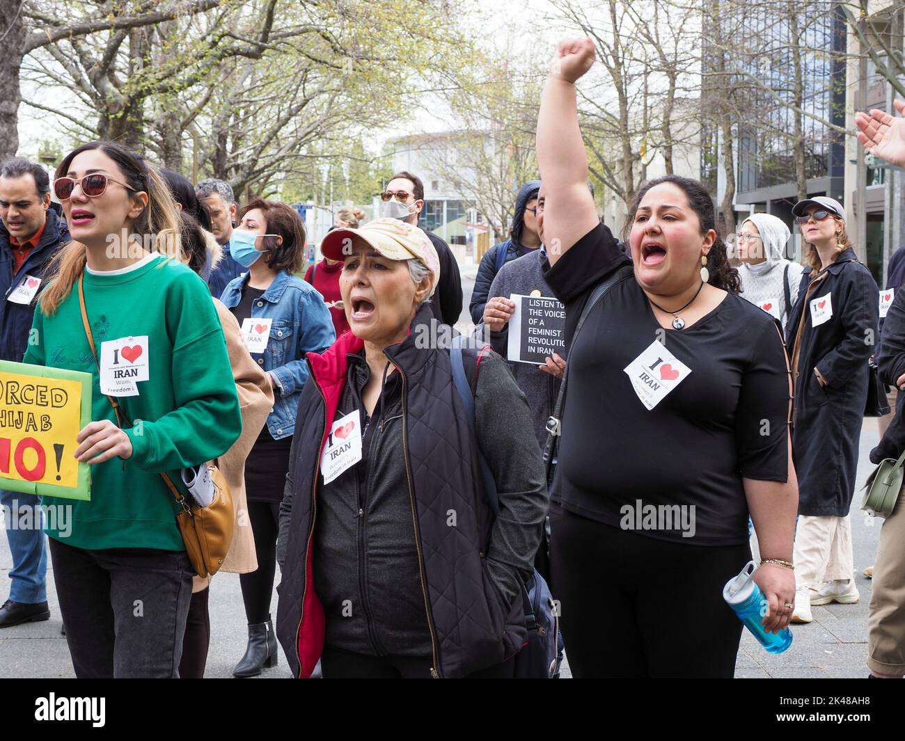Canberra, Australia. 01st Oct, 2022. Freedom For Iran rally in Canberra ...