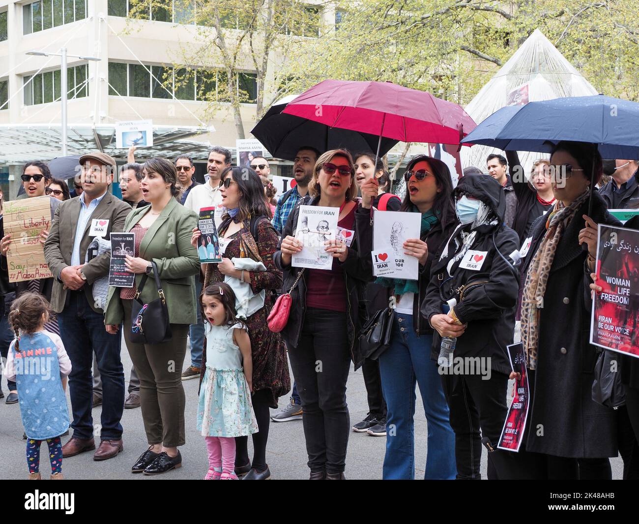 Canberra, Australia. 01st Oct, 2022. Freedom For Iran rally in Canberra ...
