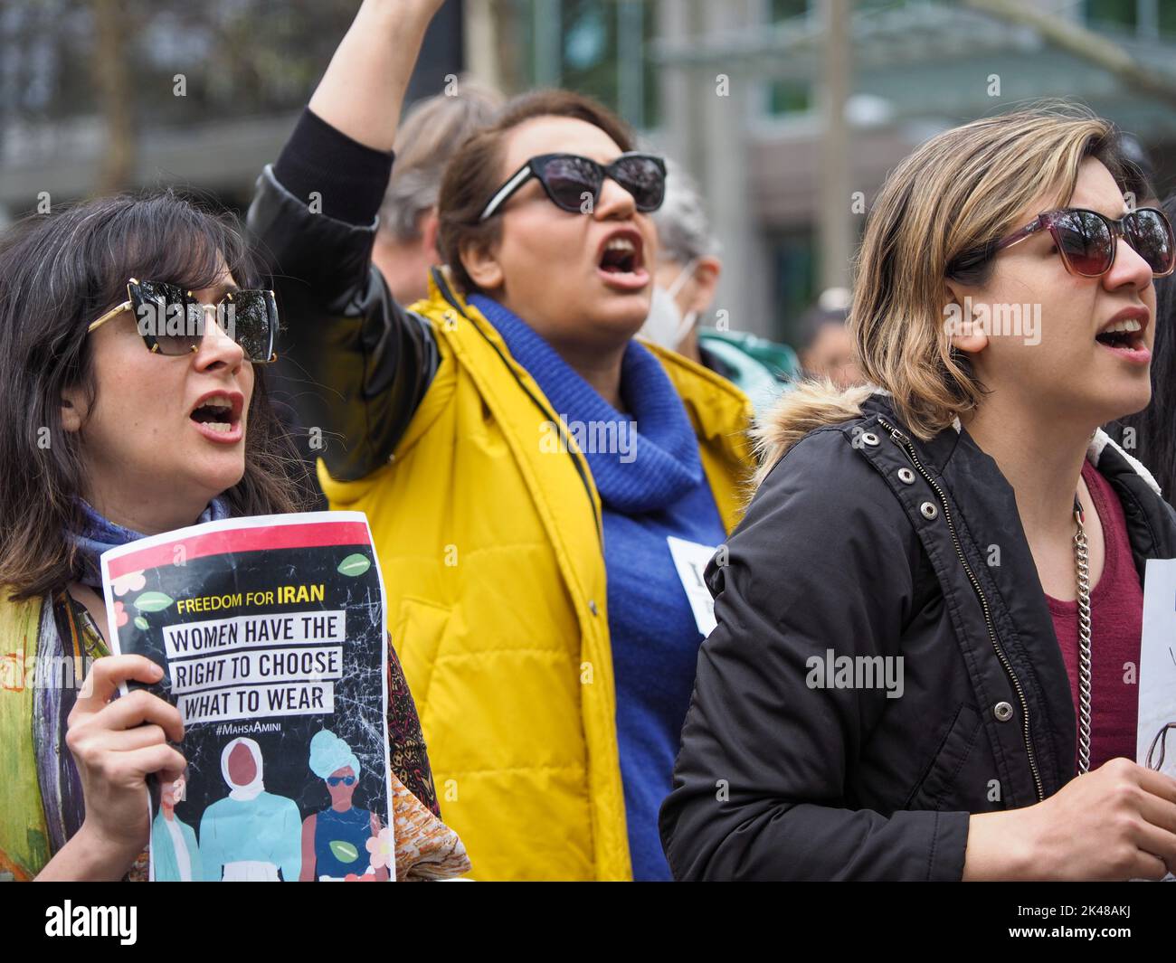 Canberra, Australia. 01st Oct, 2022. Freedom For Iran rally in Canberra ...