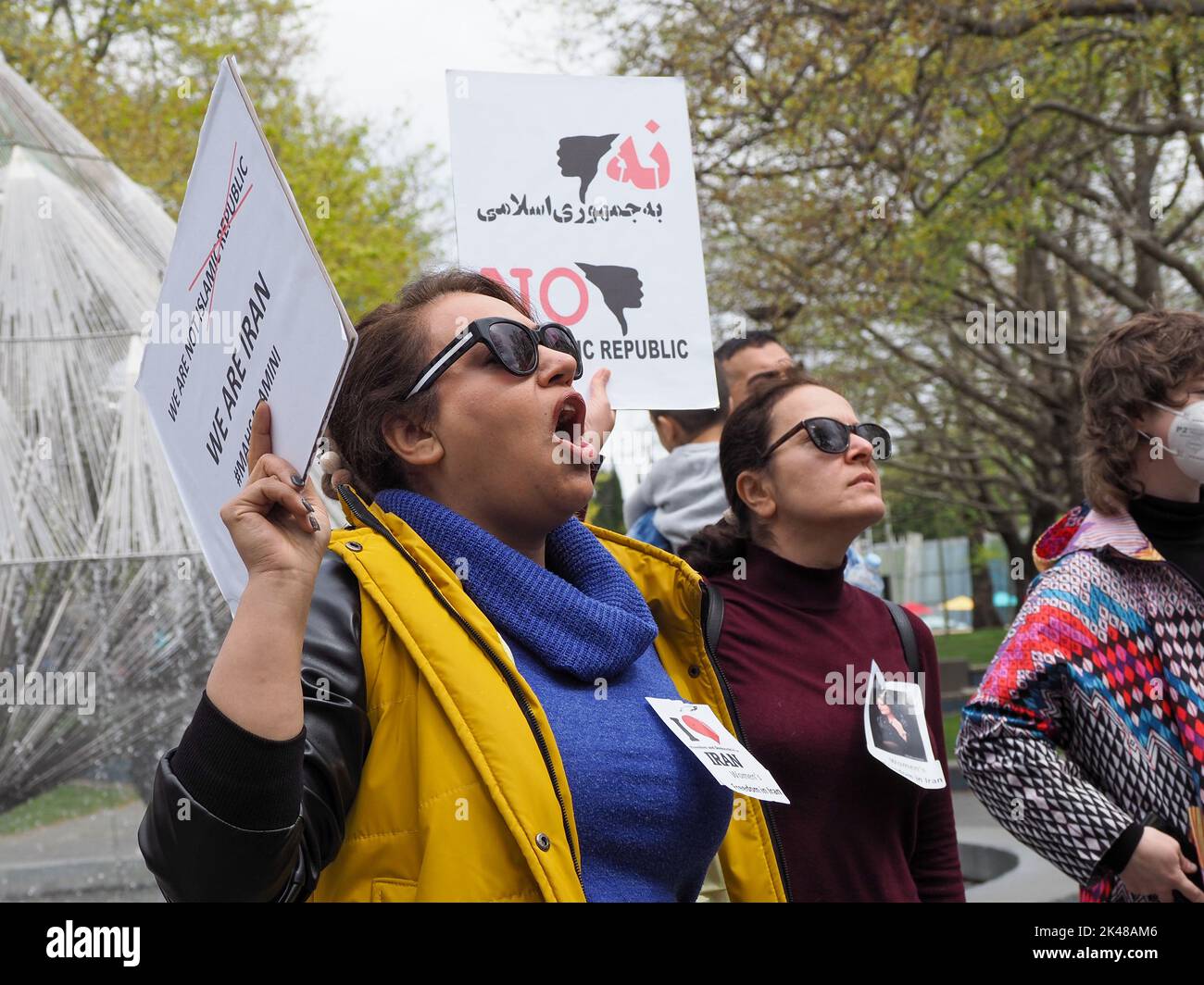 Canberra, Australia. 01st Oct, 2022. Freedom For Iran rally in Canberra ...