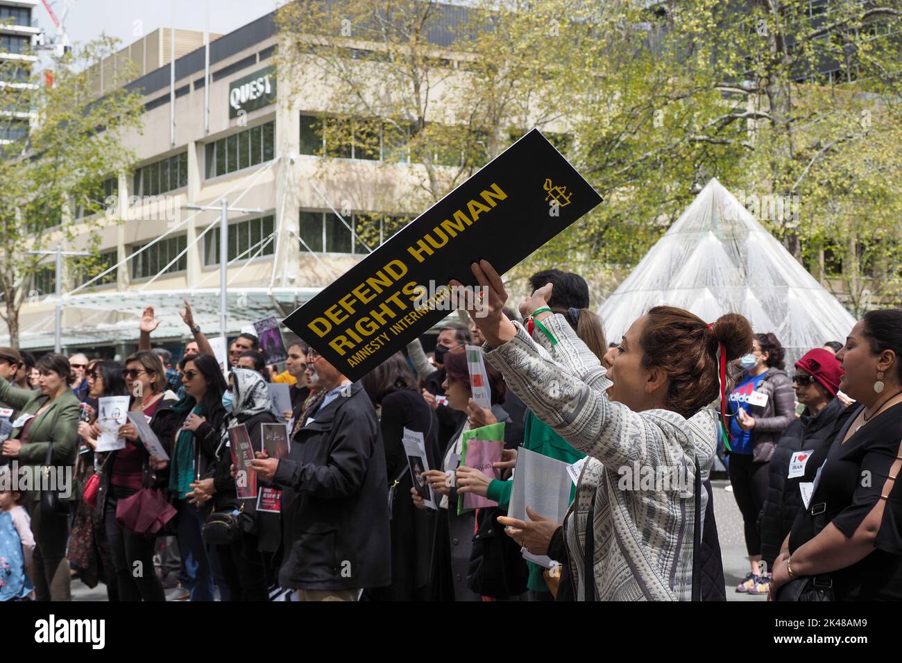 Canberra, Australia. 01st Oct, 2022. Freedom For Iran rally in Canberra ...