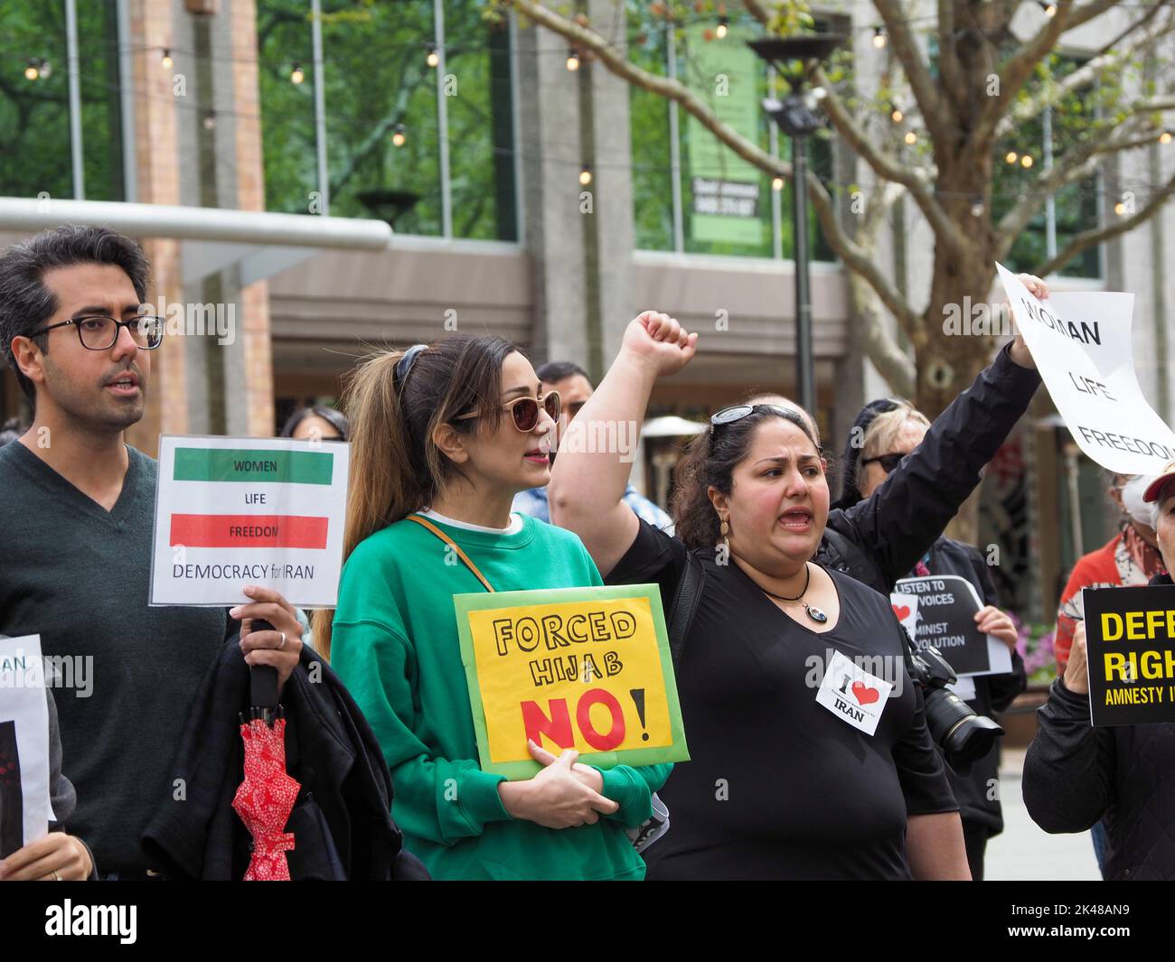 Canberra, Australia. 01st Oct, 2022. Freedom For Iran rally in Canberra ...