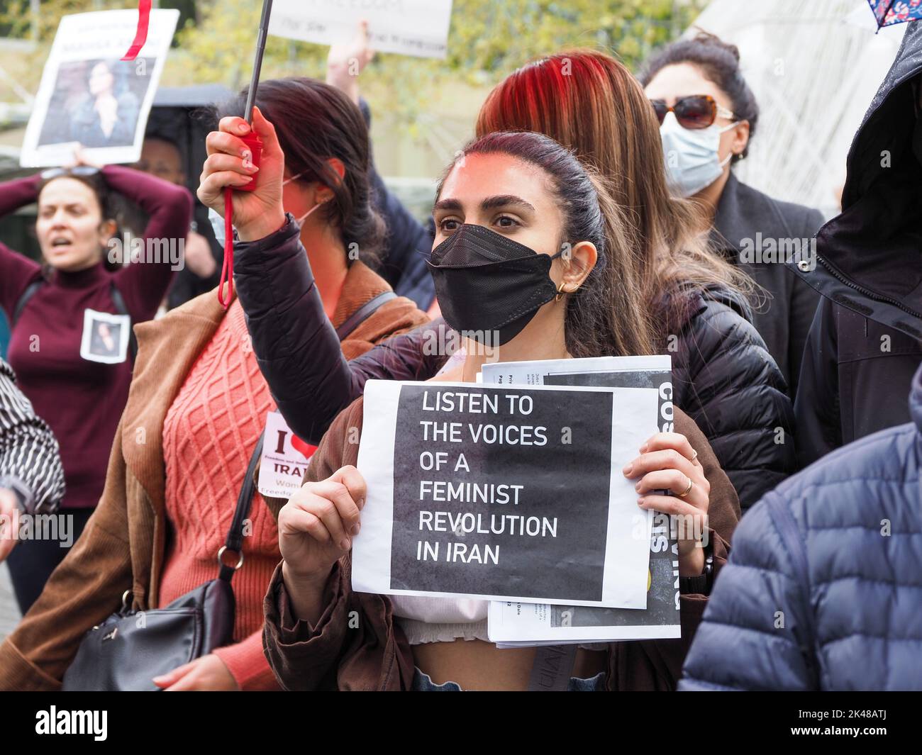 Canberra, Australia. 01st Oct, 2022. Freedom For Iran rally in Canberra ...