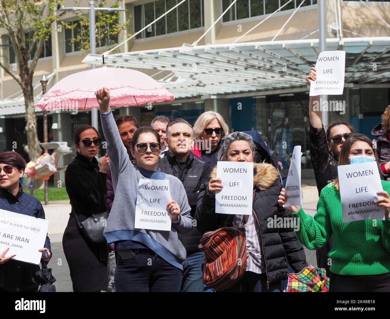 Canberra, Australia. 01st Oct, 2022. Freedom For Iran rally in Canberra ...