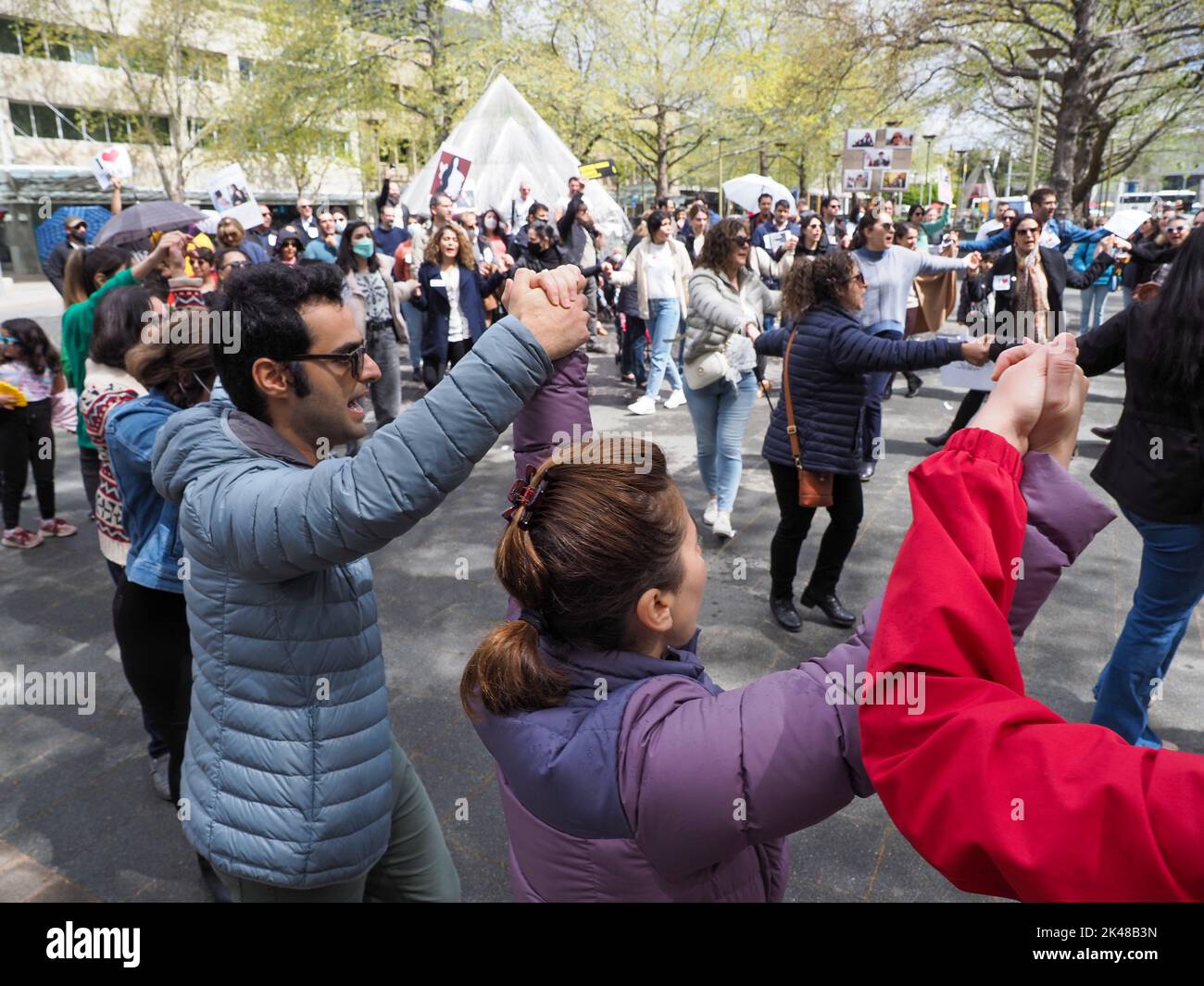 Canberra, Australia. 01st Oct, 2022. Freedom For Iran rally in Canberra ...
