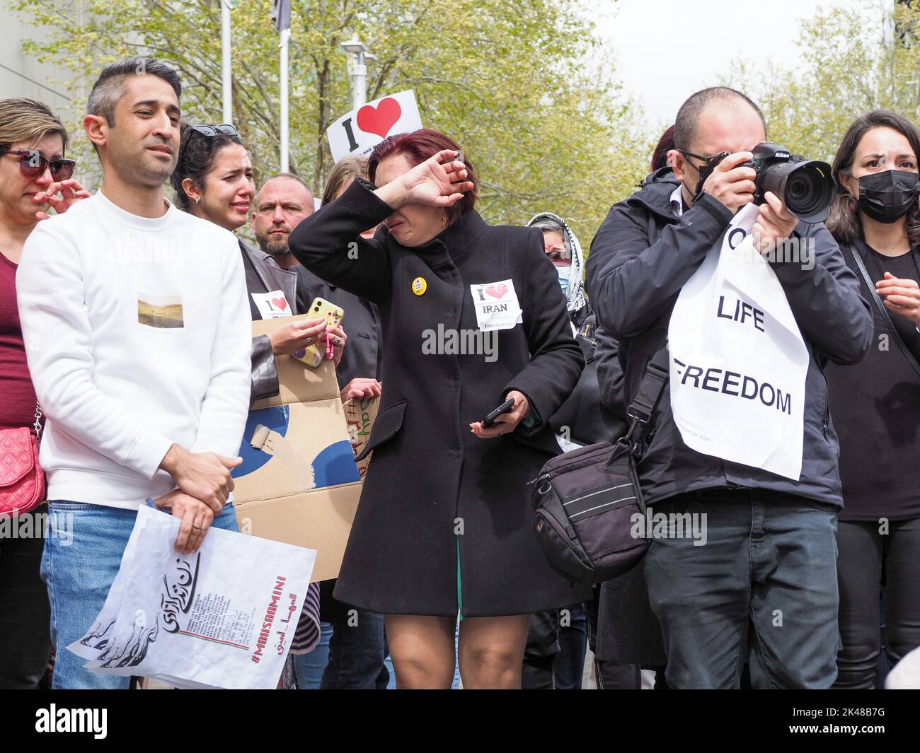 Canberra, Australia. 01st Oct, 2022. Freedom For Iran rally in Canberra ...