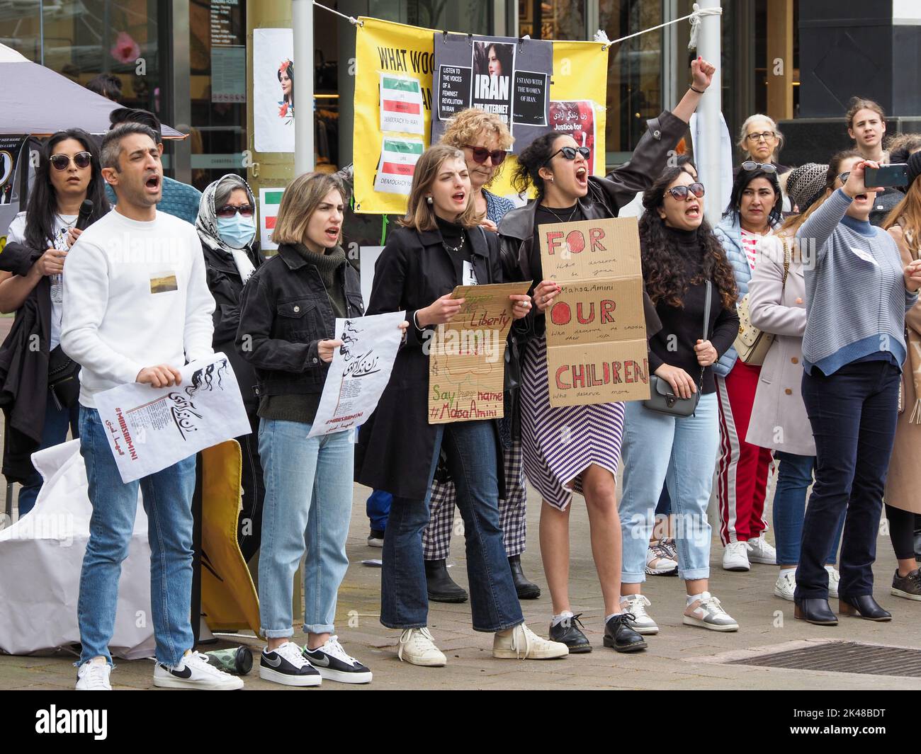 Canberra, Australia. 01st Oct, 2022. Freedom For Iran rally in Canberra ...