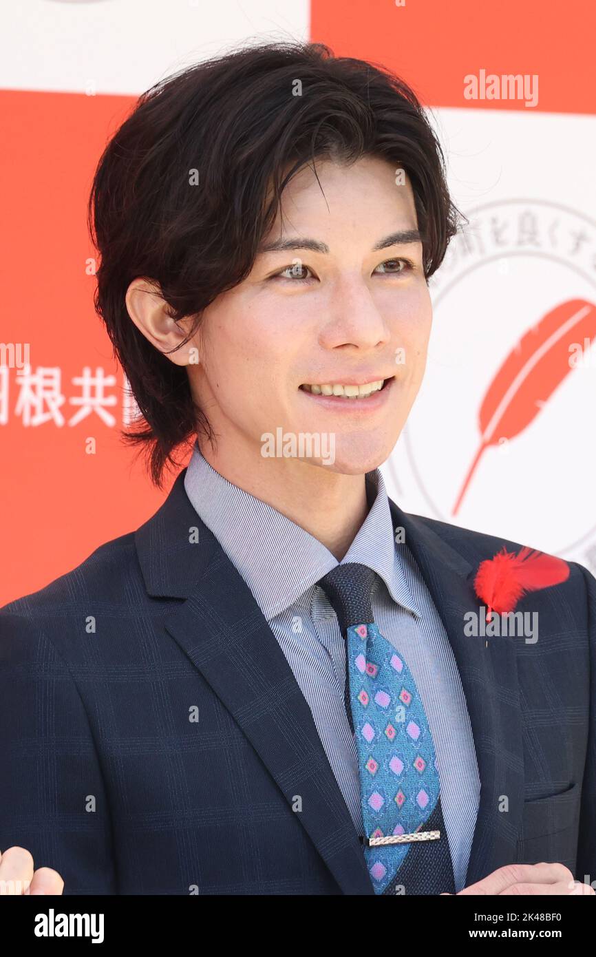 Tokyo, Japan. 1st Oct, 2022. A Japanese actor Hayato Kakizawa poses for photo as he attends a ...