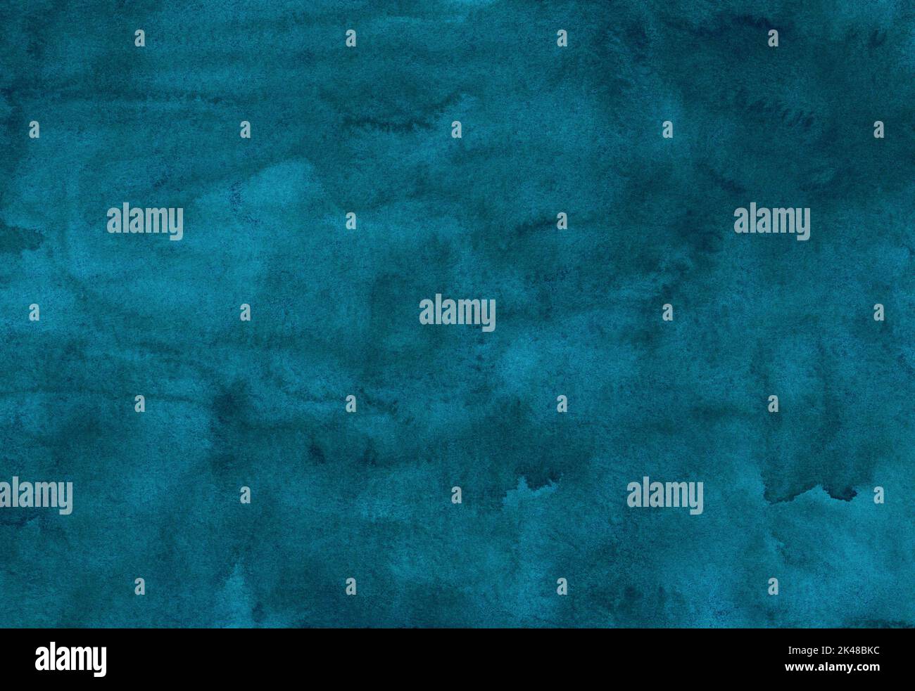 Watercolor deep ink blue background texture, stains on paper. Hand ...