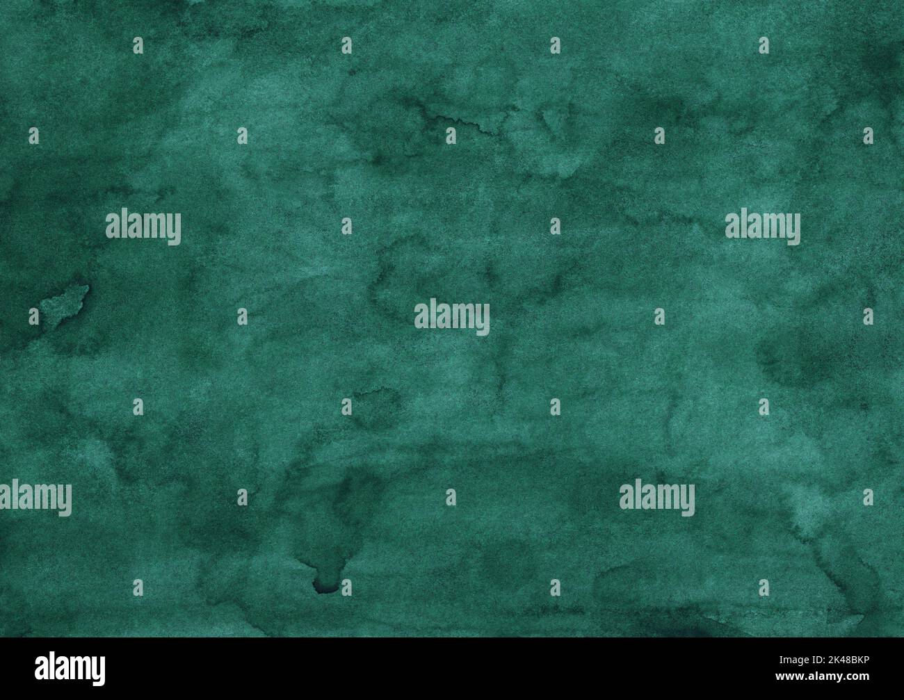 Watercolor deep sea green background painting. Aquarelle abstract ...