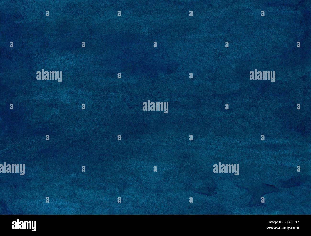 Watercolor dark blue background painting texture. Old dirty blue color ...
