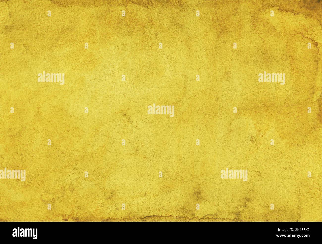 Watercolor golden yellow color background painting, antique texture ...