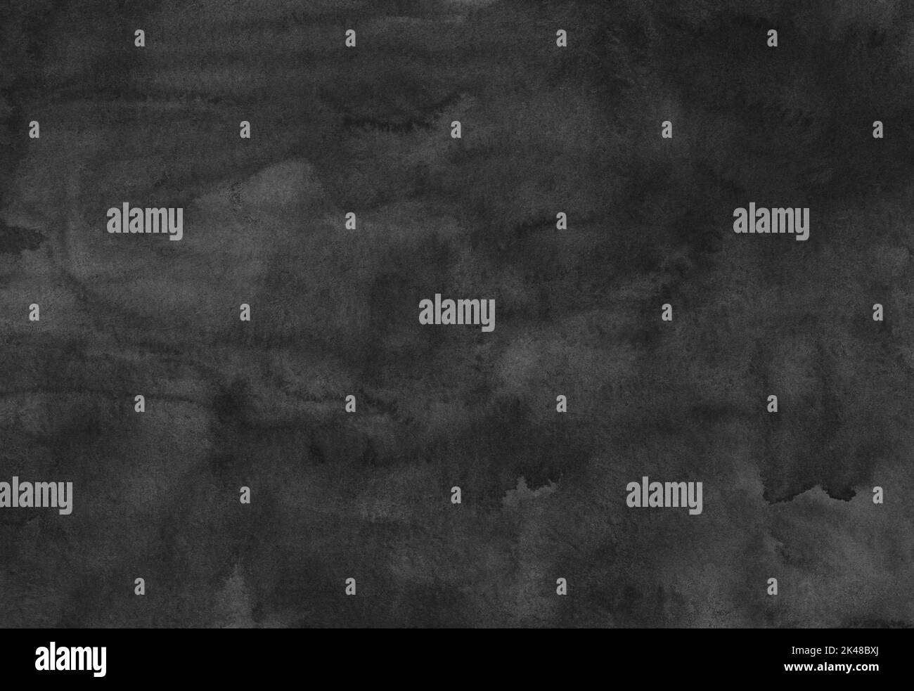 Watercolor black background texture. Watercolour dark monochrome ...