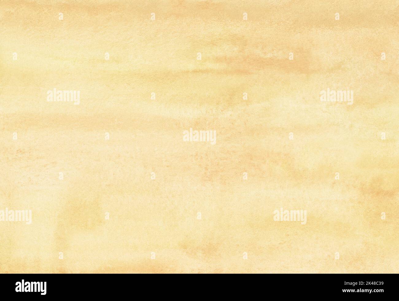 Watercolor light yellow background texture. Pastel ochre watercolour ...