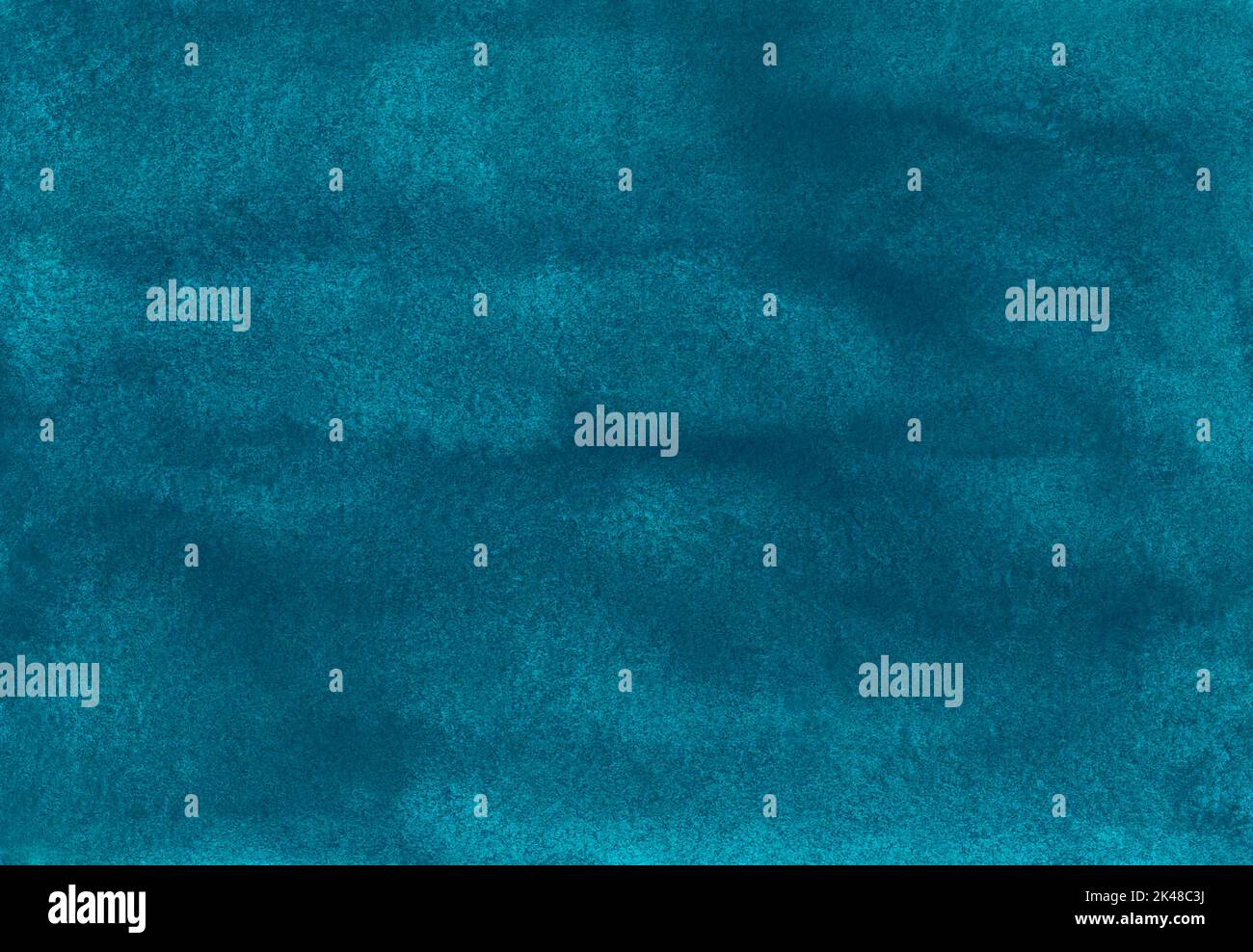 Watercolor deep peacock blue old background. Artistic teal blue-green ...