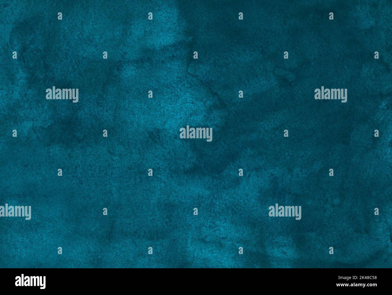 Watercolor deep peacock blue old background. Artistic liquid teal ...