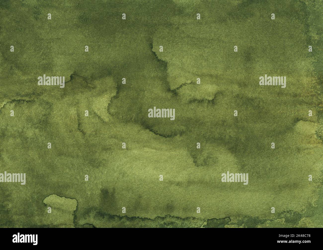 Watercolor mustard-green background texture. Old liquid backdrop, hand ...