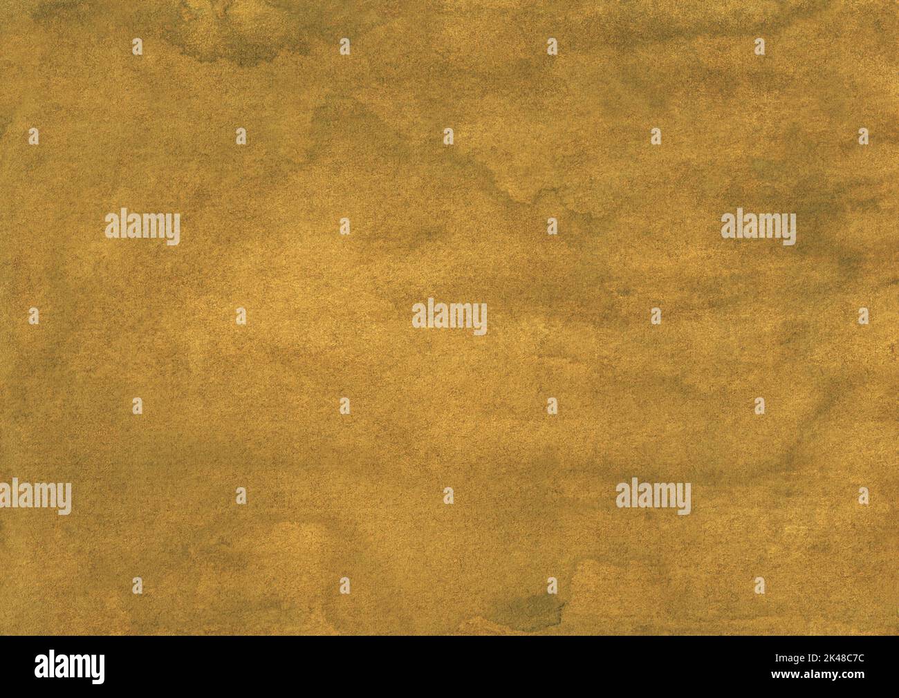Watercolor old deep golden yellow background. Antique textured backdrop ...