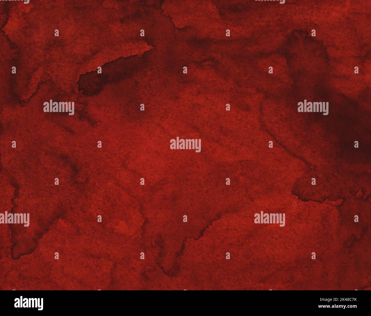 Watercolor deep ruby red background, hand painted. Old grunge backdrop ...