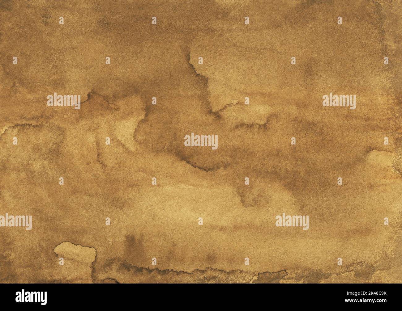 Watercolor old gold color background painting, antique texture ...