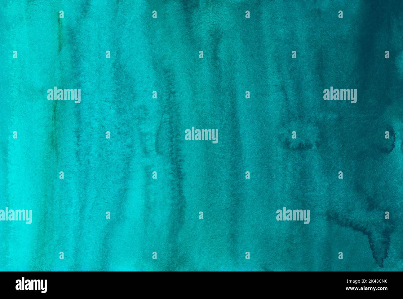 Watercolor calm turquoise gradient background texture. Hand painted ...