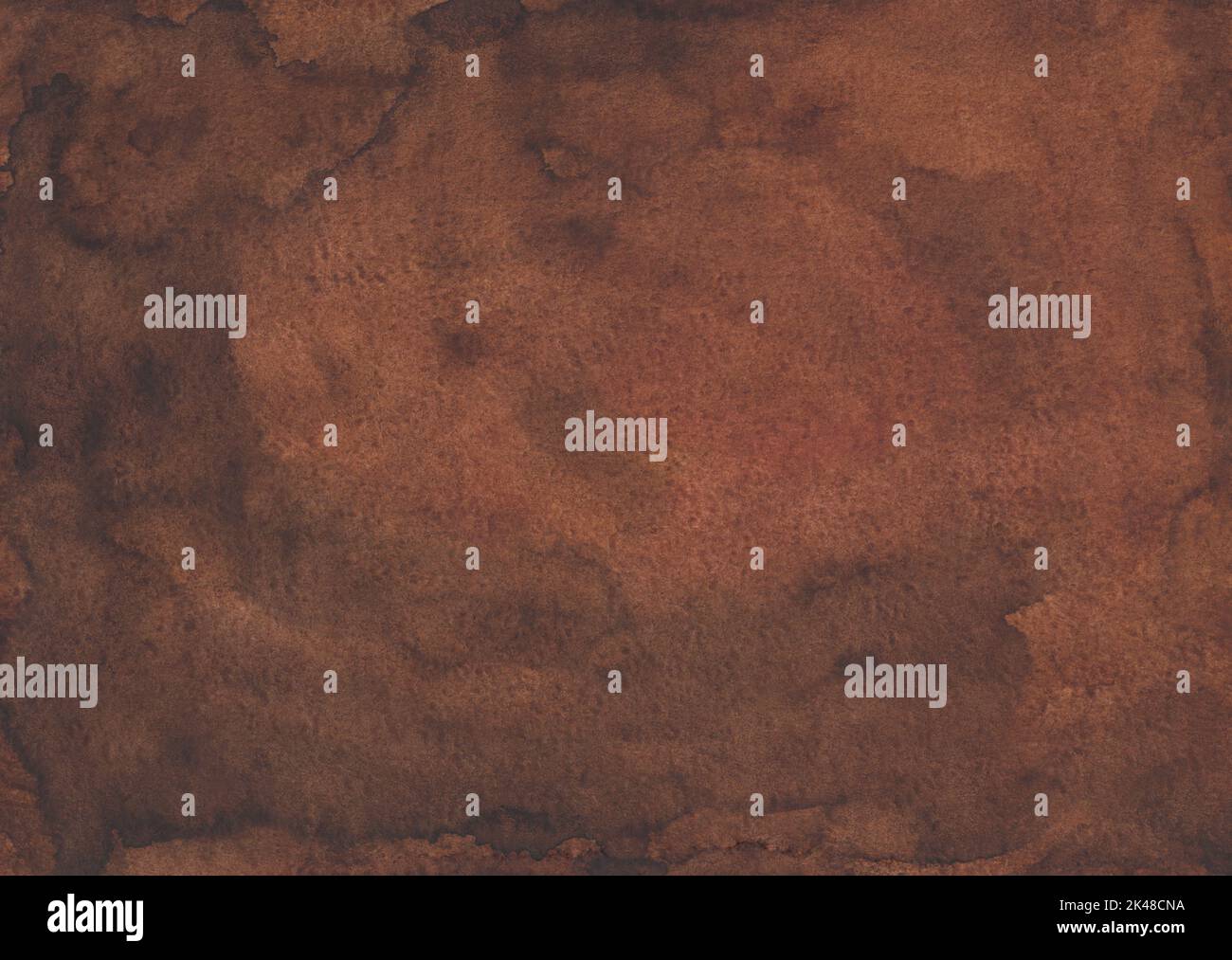 Watercolor dark brown background texture. Old grunge cinnamon brown ...