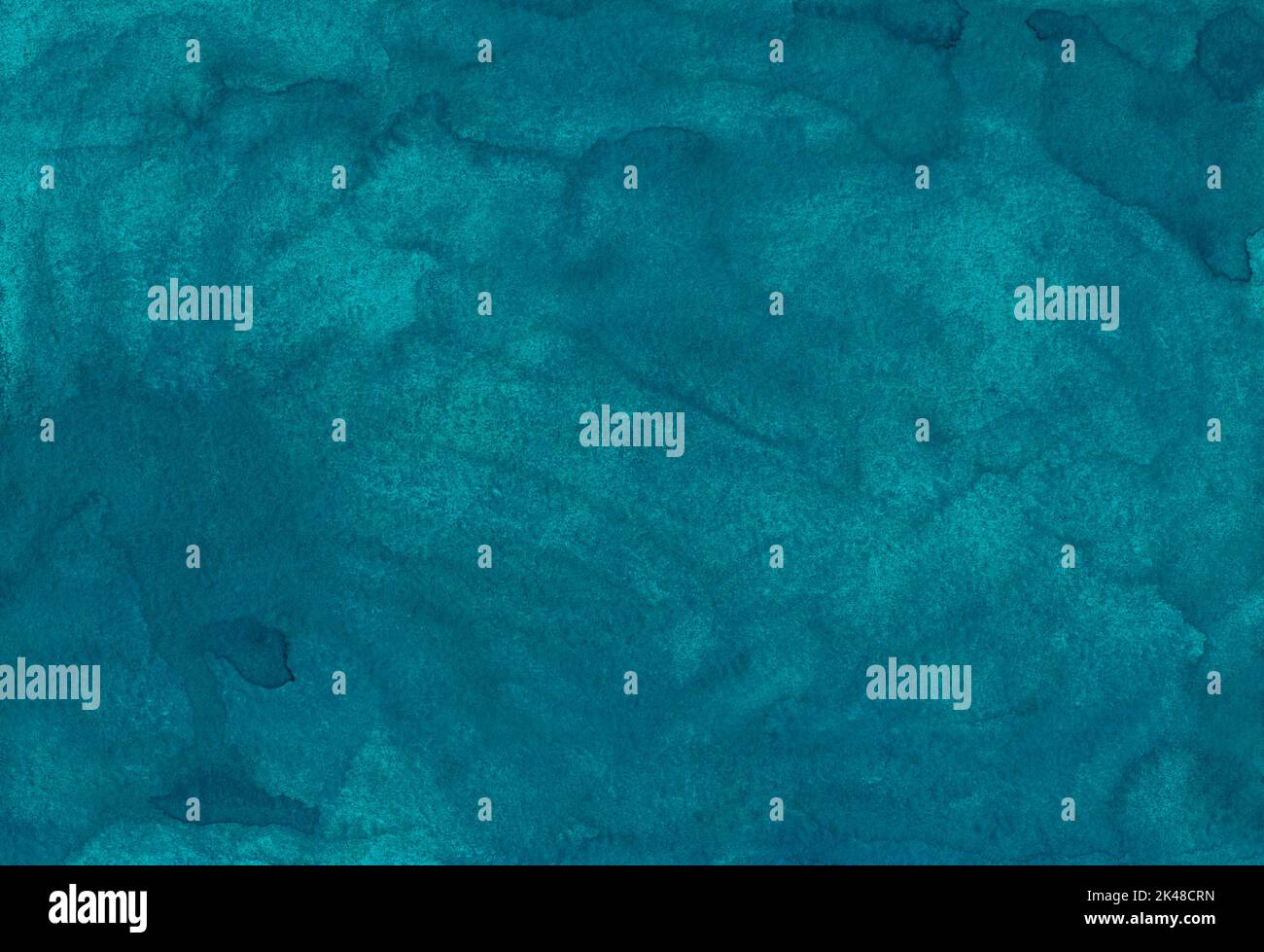 Watercolor deep peacock blue old background. Artistic teal blue-green ...