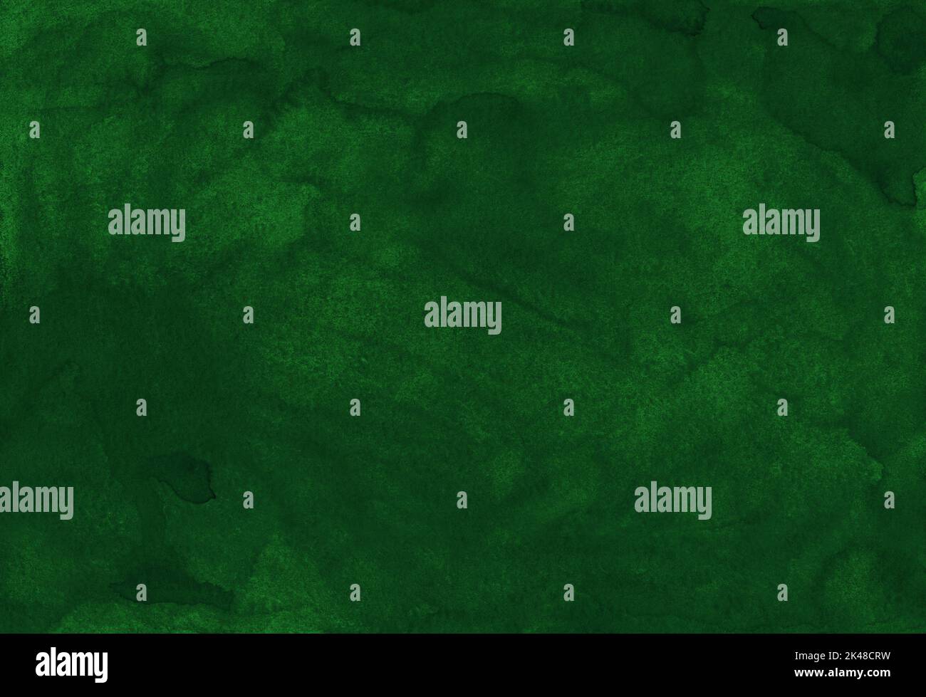 Watercolor dark green background painting. Aquarelle deep grass green ...