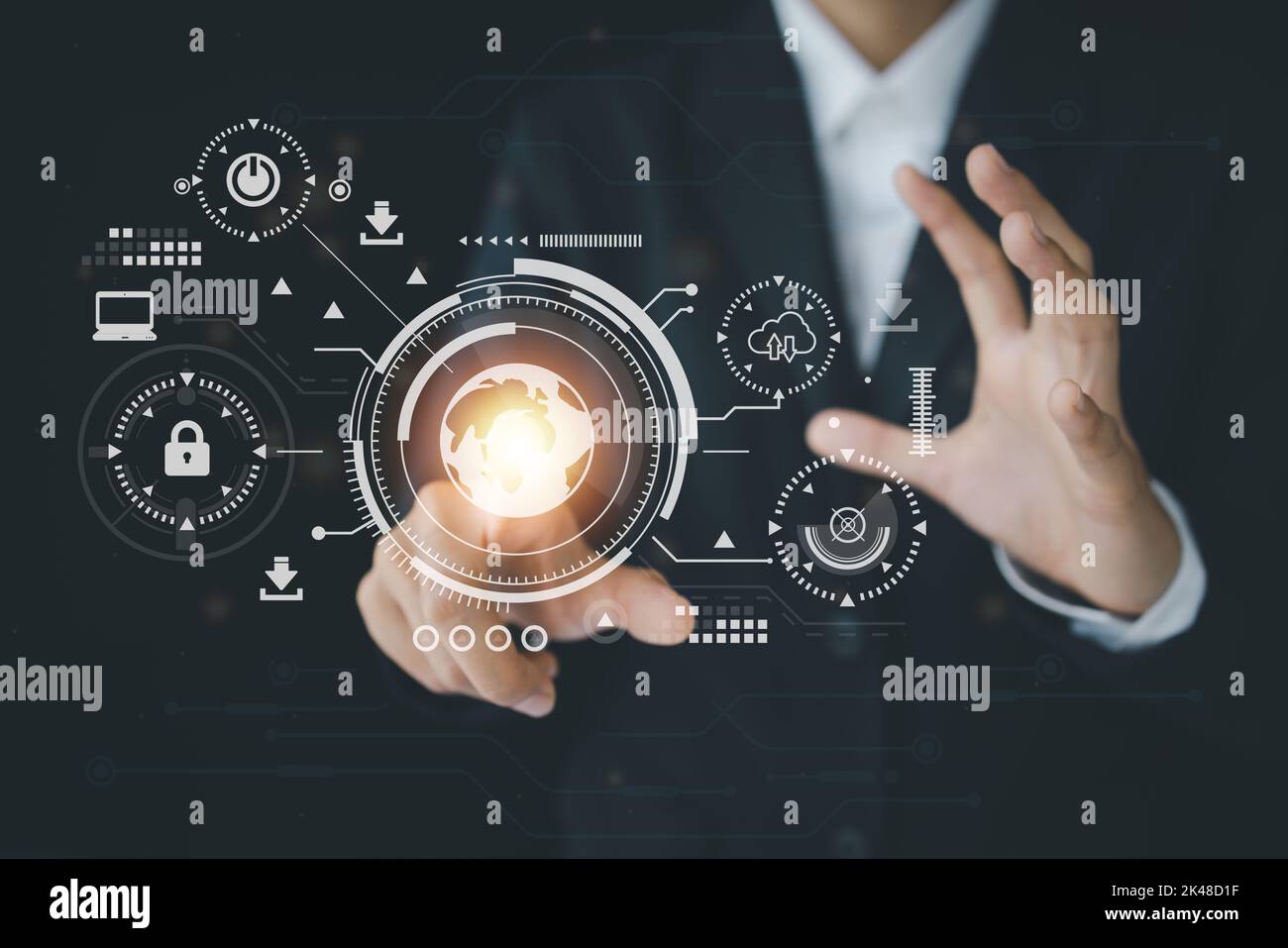 New technology bigdata and business process strategy, customer service ...