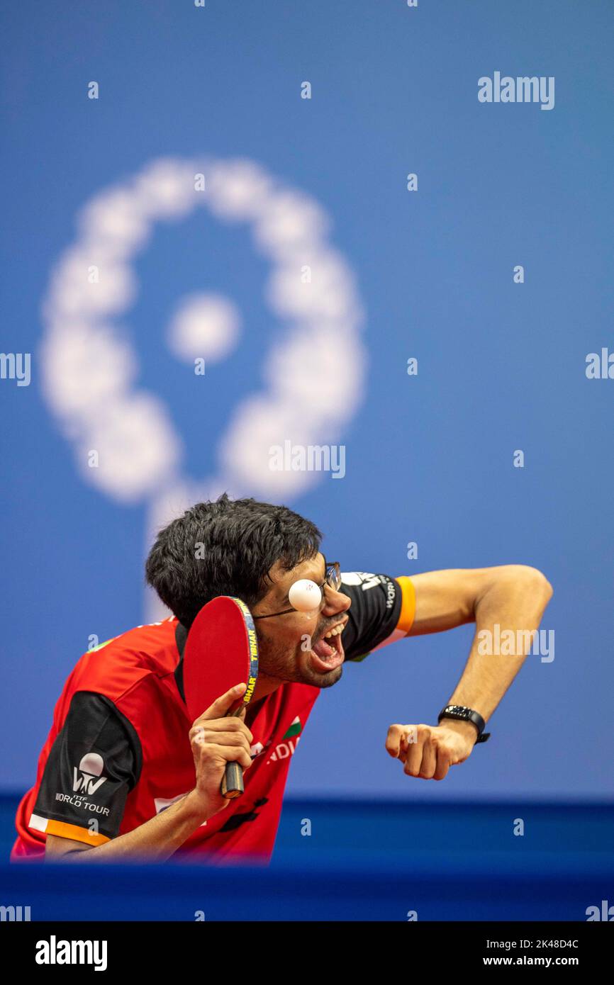 CHENGDU, CHINA - OCTOBER 1, 2022 - India's Manush Utpalbhai Shah in ...