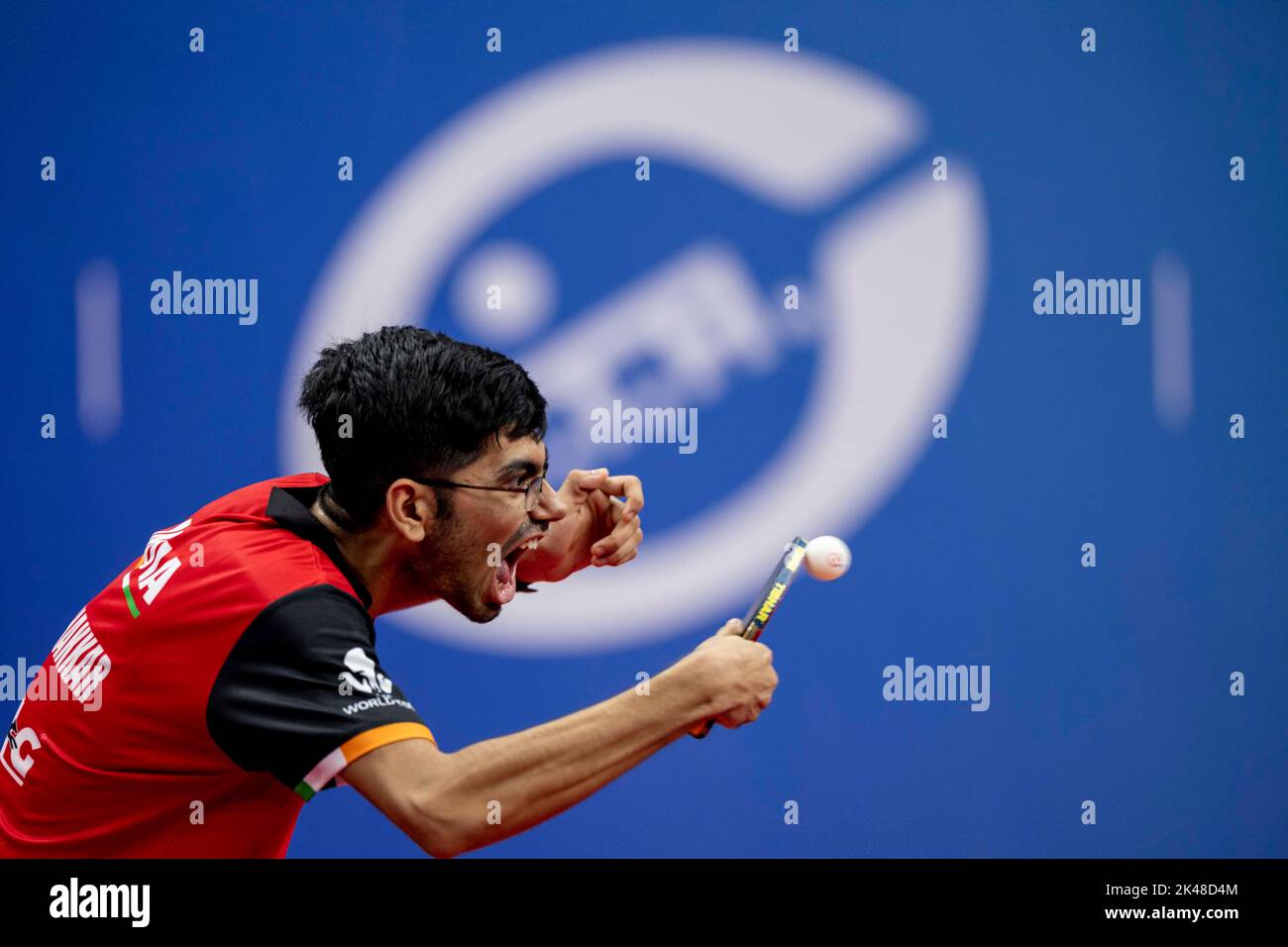 CHENGDU, CHINA - OCTOBER 1, 2022 - India's Manush Utpalbhai Shah in ...