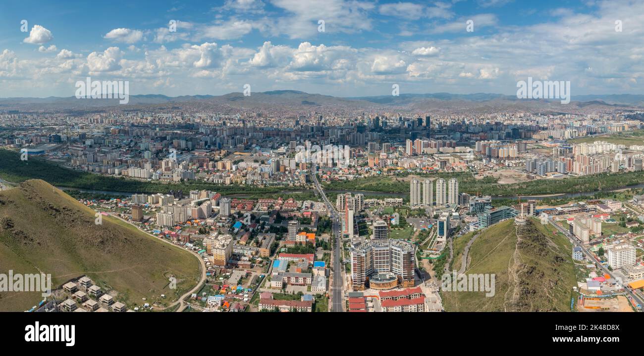 Panorama view of Ulaanbaatar Mongolia Stock Photo - Alamy