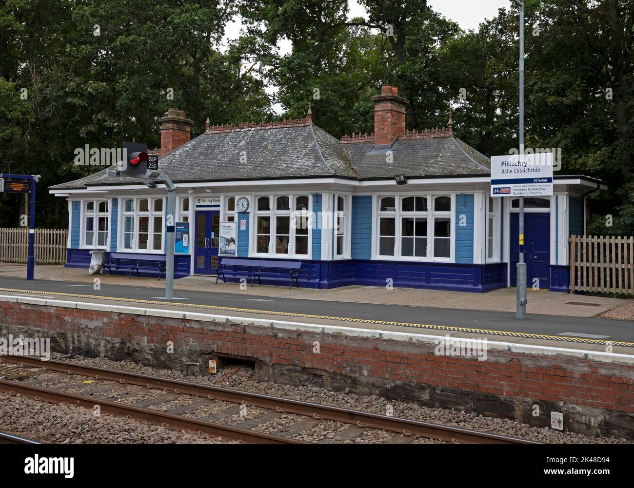 Pitlochry Train Station, Perthshire, Perth and Kinross, Scotland, UK ...