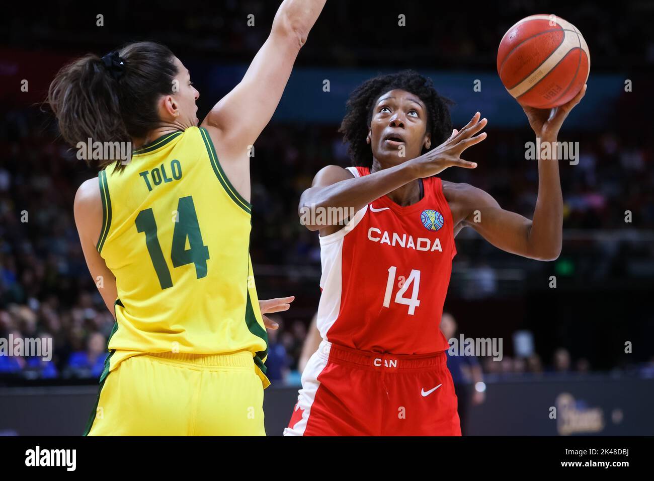 Sydney, Australia, 1 October, 2022. Kayla Alexander of Canada shoots ...