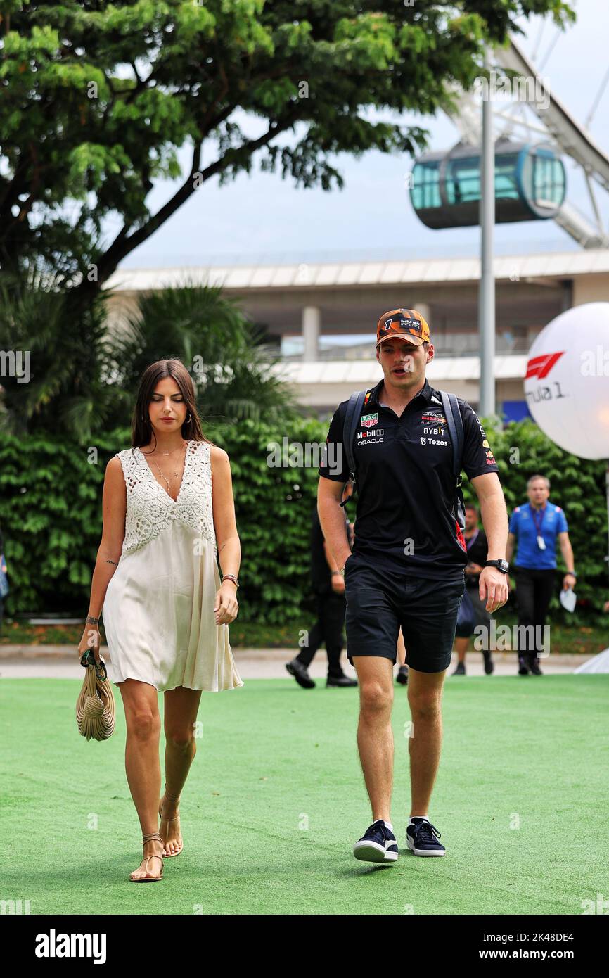 Singapore. 01st Oct, 2022. (L to R): Kelly Piquet (BRA) with her ...